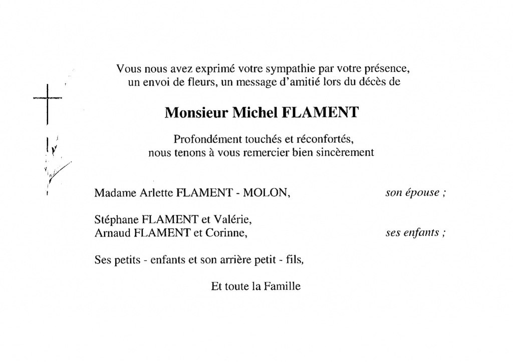 Monsieur Michel FLAMENT – pompesfunebresmarbreriehamy