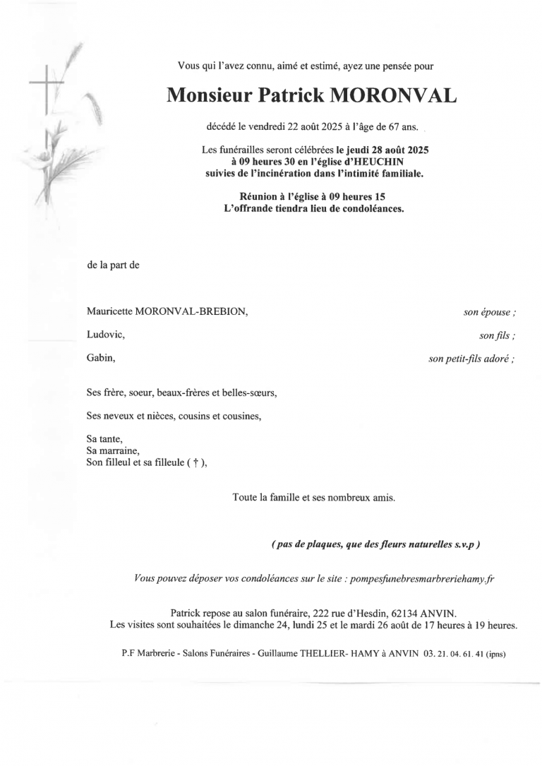 Monsieur Patrick MORONVAL – pompesfunebresmarbreriehamy